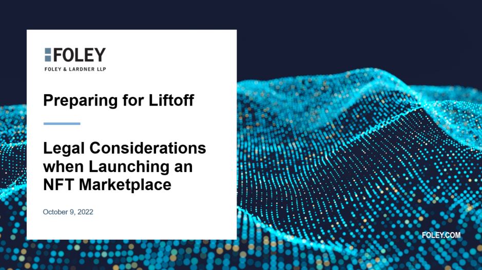 Preparing for Liftoff - Foley Attorneys Louis Lehot and Tiffany Young ...